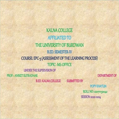 50 PAPI KHATUN INTERRELATION WITH HISTORY | PPTX