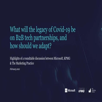 Microsoft KPMG Roundtable Asset | PPTX