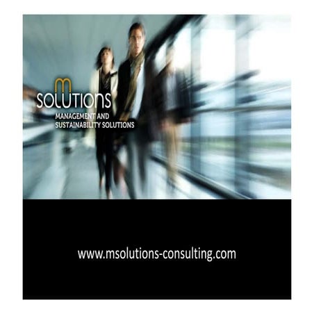 Msolutions - management and sustainability solutions | PPT | Free Download