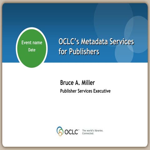 Metadata Services for Publishers | PPT