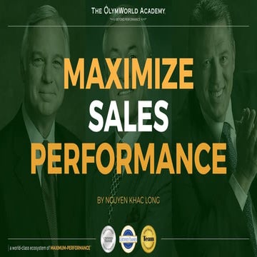 Maximize Sales Performance | PPT