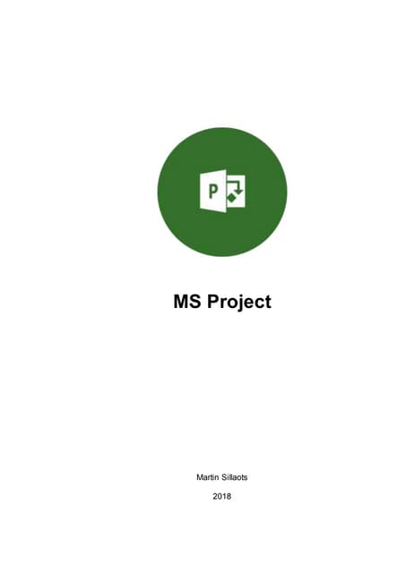 Ms project training ppt | PPTX