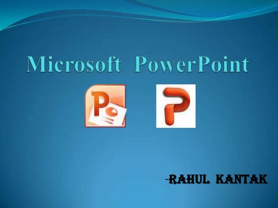 How to create a basic power point presentation | PPT | Desktop ...
