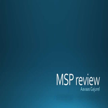 Microsoft Student Partner Year Review | PPTX