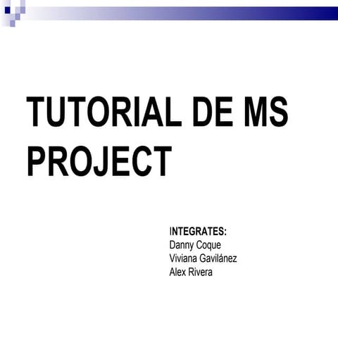 Ms project | PPT