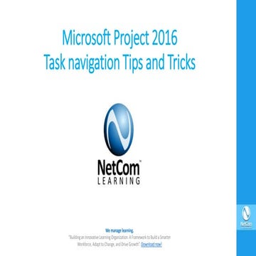 MS Project 2016 | PPTX