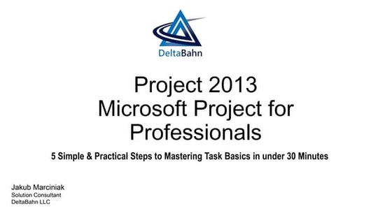 Microsoft project training manual | PDF