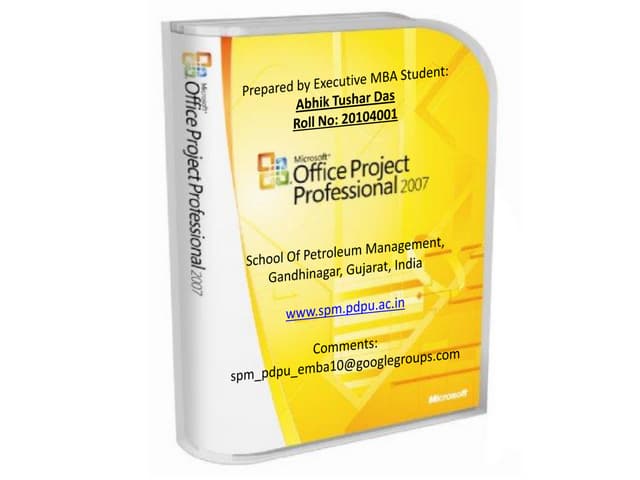Microsoft project training manual | PDF