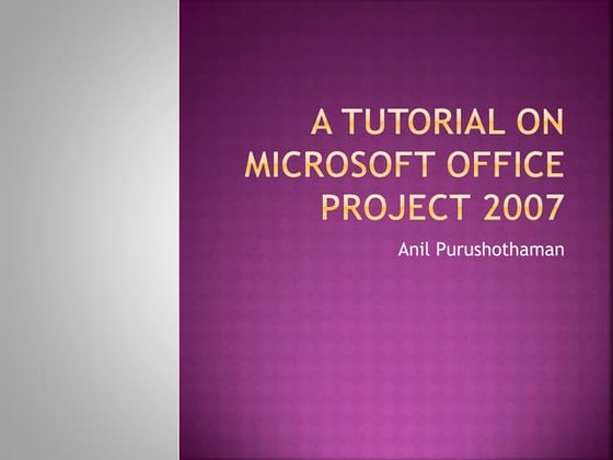 Microsoft Projects; a step by-step guide for beginner's | PDF