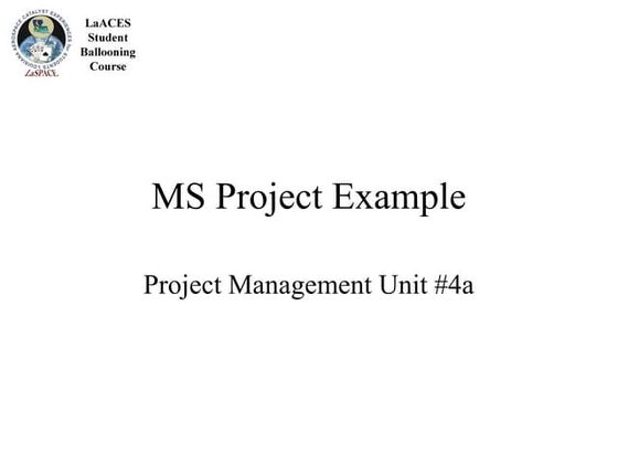 Microsoft project training manual | PDF
