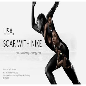 Marketing Strategy Plan_Nike athletic shoes_2019 | PPTX