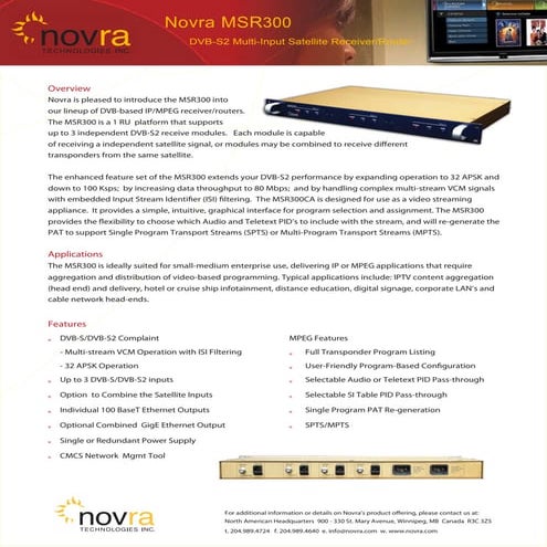 Msr300 | PDF