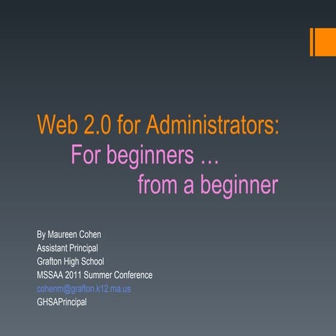 MSSAA web 2.0 presentation | PPT | Web Development | Internet