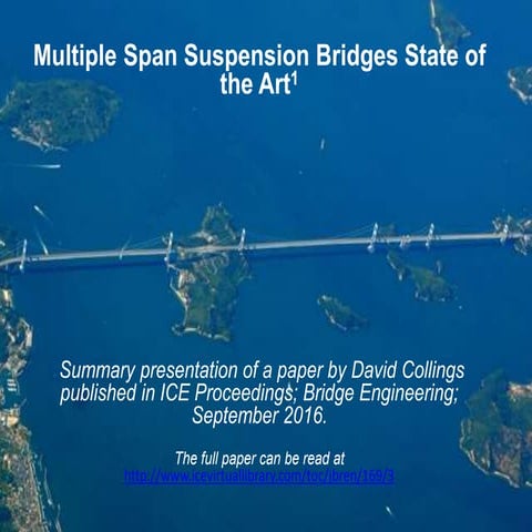 Multi span suspension bridges | PPTX