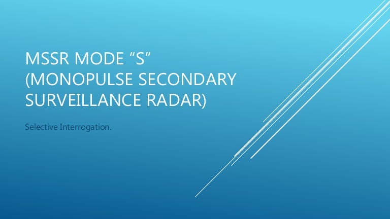 MSSR Mode S