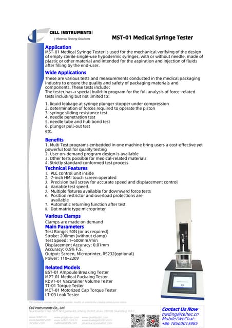 Understanding the Ampoule Breaking Strength Tester | PDF