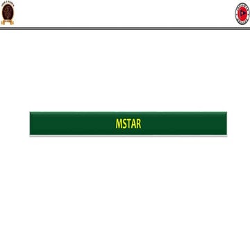 MSTAR 2 RADar MSTAR 2 RADar MSTAR 2 RADar | PPT