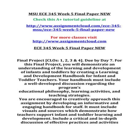 Msu ece 345 week 5 final paper new | DOC