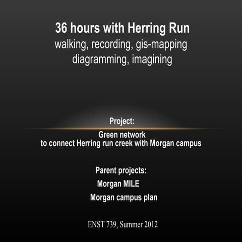 Morgan State University. The Herring Run Project | PDF