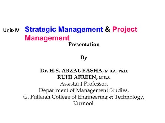 Strategic management ppt | PPTX