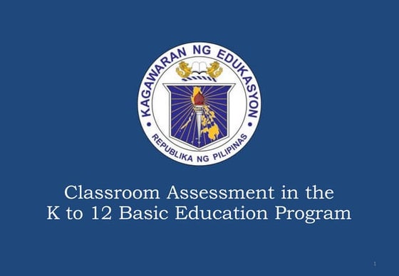 K to 12 classroom assessment (revised) | PPTX