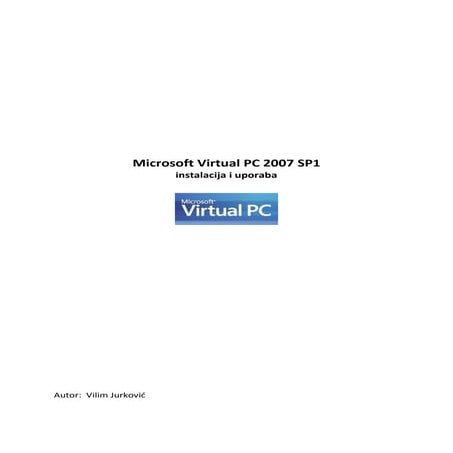 Microsoft Virtual PC 2007 SP1 | PDF