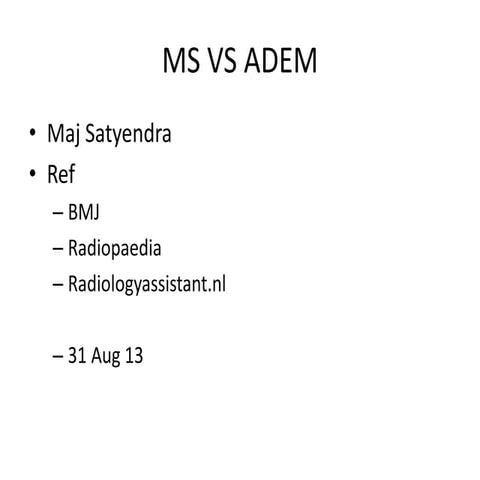 Ms vs adem BASIC DIFFERENCES AND APPROACH | PPTX