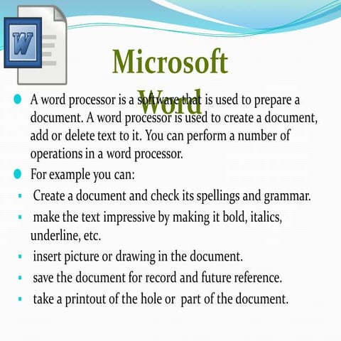 MS WORD.pdf | Desktop Publishing | Computer Software and Applications