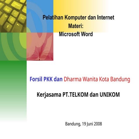 Materi Training Penggunaan Microsoft Word Ppt