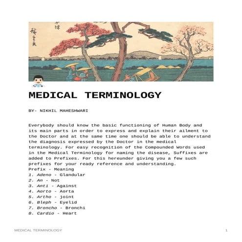 MEDICAL TERMINOLOGY | PDF