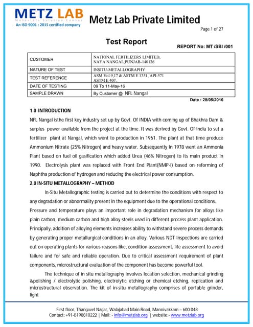 Presentation on Metallurgy and Materials | PDF