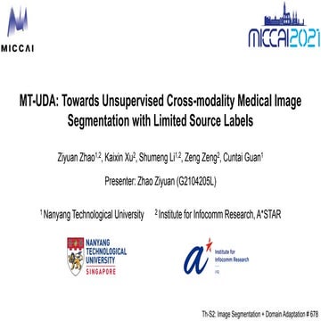 [MICCAI 2021] MT-UDA: Towards unsupervised cross-modality medical image ...