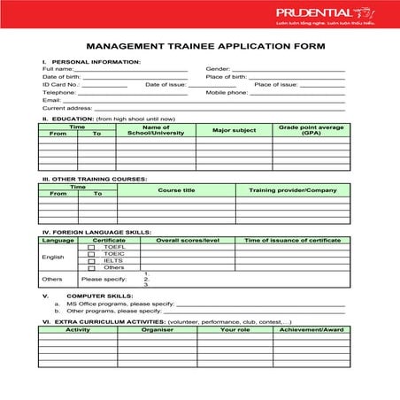 Mt 2011 application form | DOC