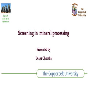 Different type of screening equipment and their application in chemical ...