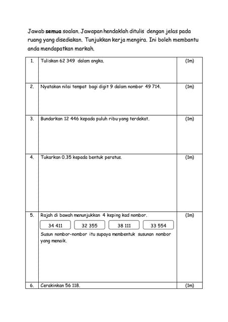 Matematik tingkatan 1 ulangkaji 1 | DOCX