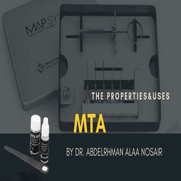 MTA ( Mineral Trioxide Aggregate ) | PPTX
