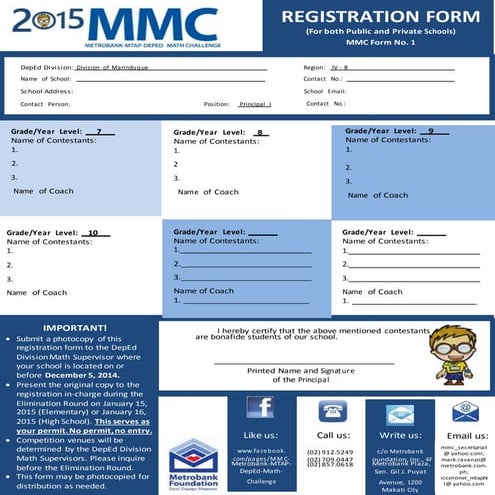 Mtap registration form | DOCX