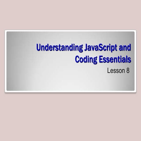 Mta Understanding Java Script And Coding Essentials Ppt 8003