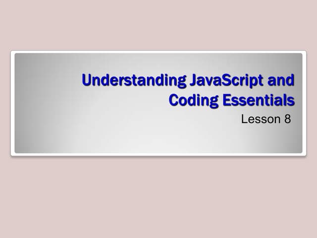 Mta Understanding Java Script And Coding Essentials Ppt 8003