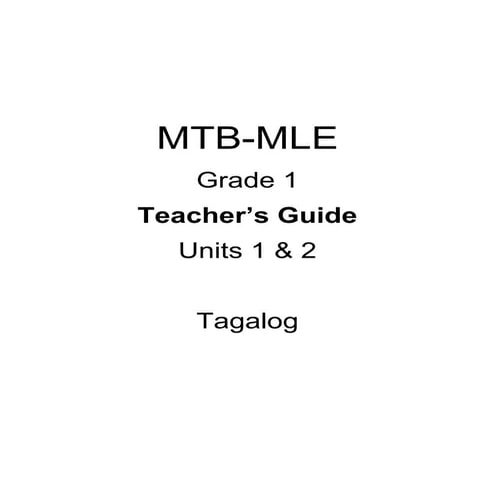 Mtb mle-tagalog-teachers-guide-q12 | PDF
