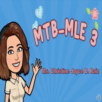 Mtb3 week1-ms christine | PPT