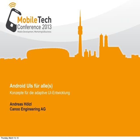 Android supporting multiple screen | PPTX