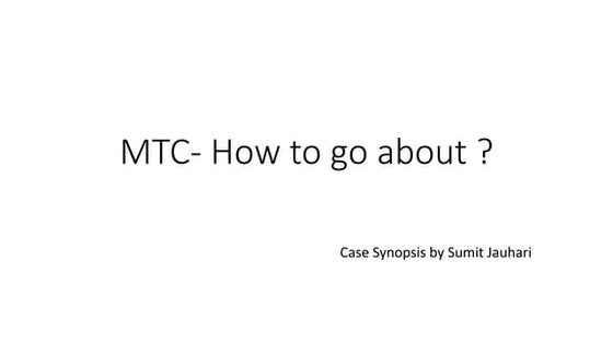 MTC Study case.pptx | Logistics and Transportation Industry | Industries