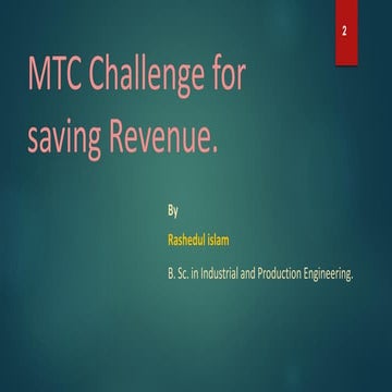Mtc challange for save revenue | PDF