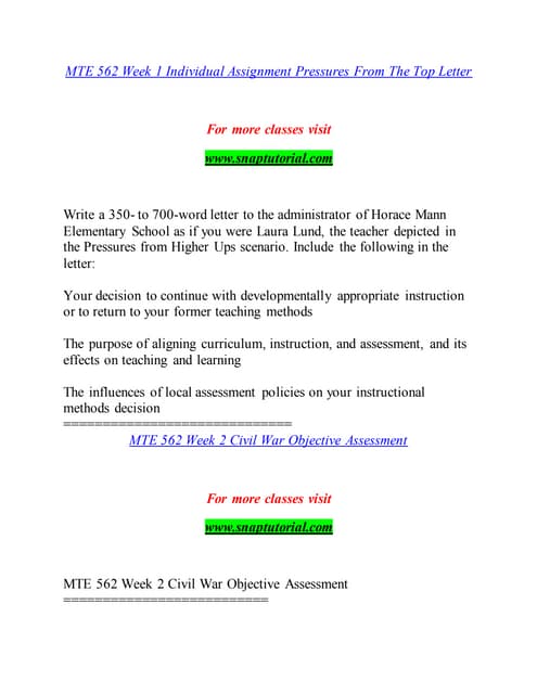 RDG 502 Massive Success / snaptutorial.com | Educational Assessment | Education