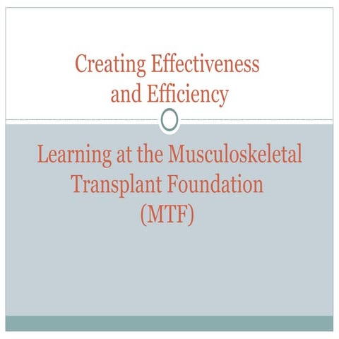 Mtf Presentation | PPT