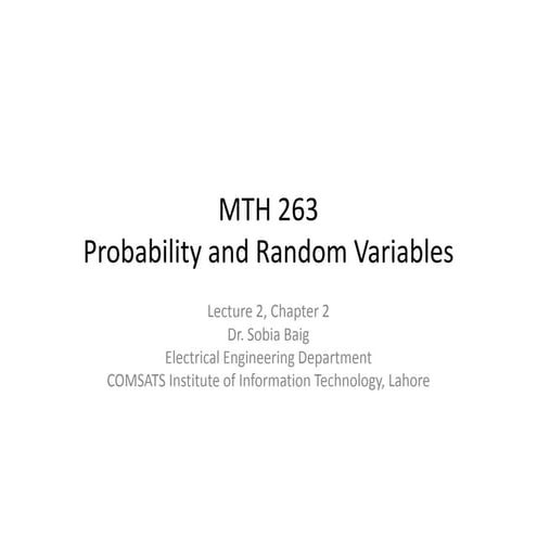 Mth263 lecture 2 | PDF