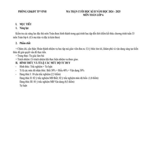 MT HK2 Toán 6 NH2425.pdfbkjhkhkhkjhkkhjkhjk | PDF