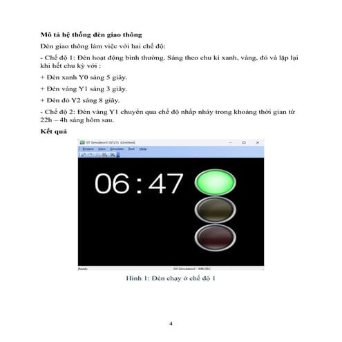 Mô tả hệ thống đèn giao thônggrtgtrgrtgtrg | PDF