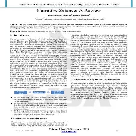 Narrative Science: A Review | PDF